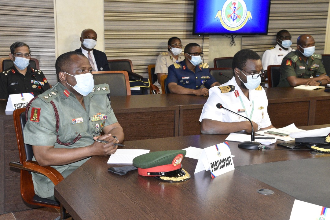 Participants of NDC Course 28 Presents Research Paper to Vice President Prof Yemi Osinbajo ...