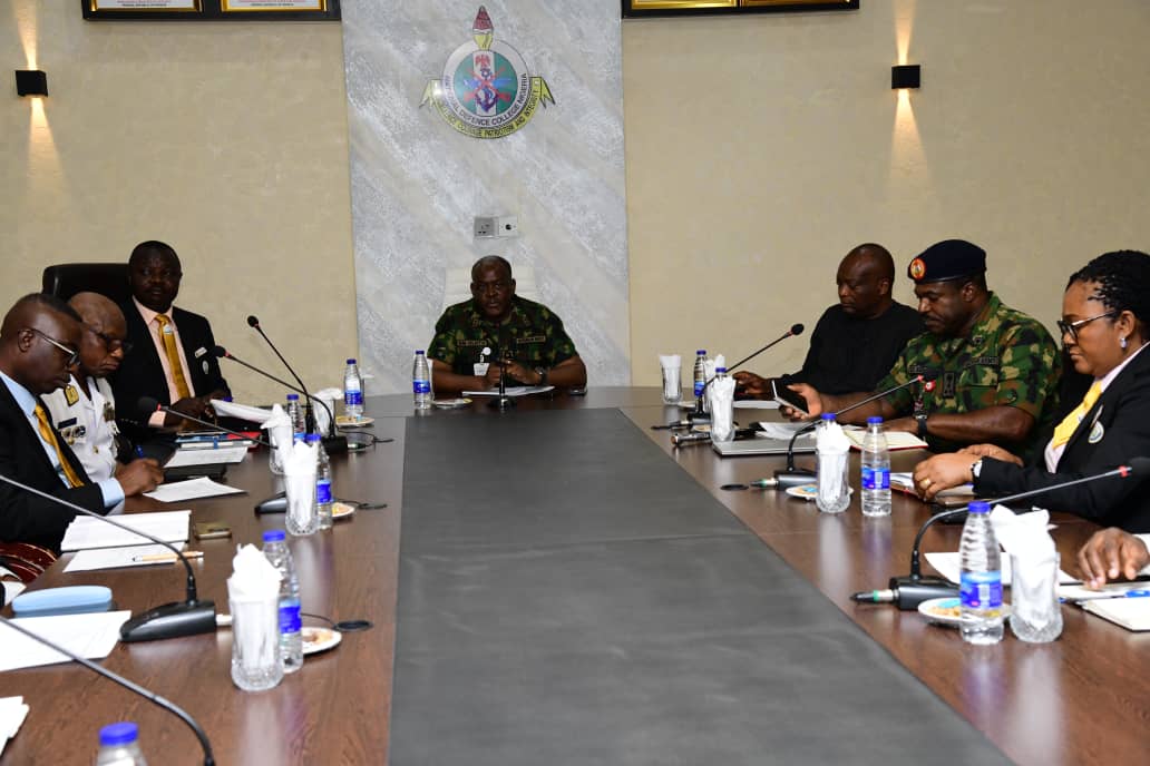 Participants of the Ghana National College of Defence Studies Course 1 visited the National ...